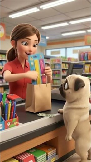 Pug Puppy Shops 25-Key Keyboard | Light-Up Feature #shorts #pug