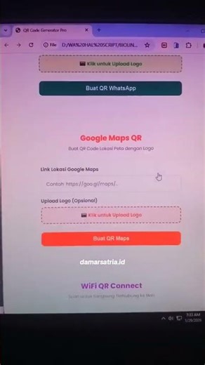 Buat tools generator qr code lumayan bisa dipakai jasa #youtubeshorts #biolink
