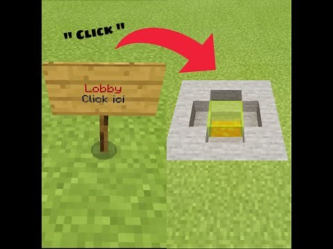 Comment faire un panneau clickable sur Minecraft (pe, bedrock et windows 10)