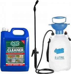 Patio Cleaner Concentrate 5L with 5L Garden Sprayer Path Decking Paving One Chem  | eBay UK