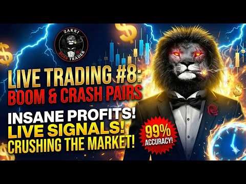 🔴 LIVE: Catching MASSIVE Spikes! 🚀 Boom & Crash Trading Strategy (Session 8)