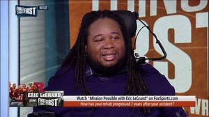 60K views · 63 reactions | "I truly believe in my lifetime...we'll be able to find a cure & I'll be able to go back to MetLife & finish that last play." — Eric LeGrand | First Things First on FS1 | Facebook