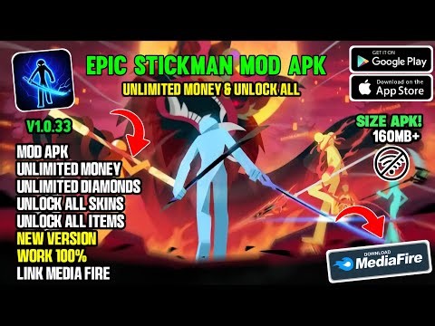 Download Epic Stickman Mod Apk V1.0.33 Terbaru 2025 - Unlimited Diamonds & Unlock Skins