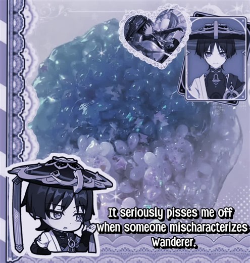 #wanderergenshinimpact ˙ . ꒷ 🍙 . 𖦹˙— 🐈‍⬛ :- why am I posting