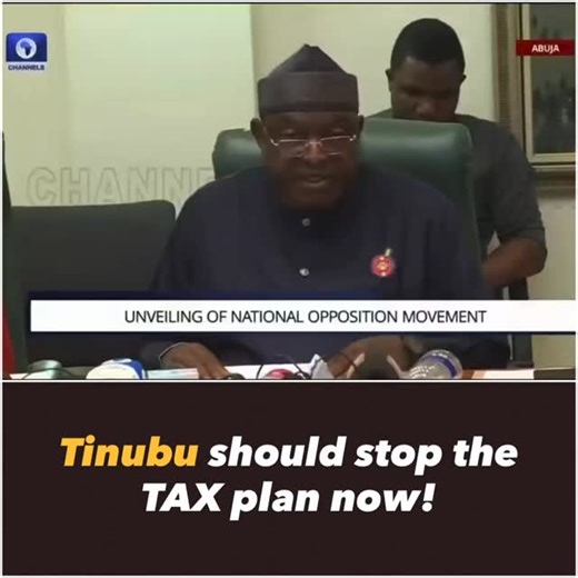 King Tunde Ednut | The National Opposition Movement has demanded a halt to the new tax reform, criticizing the Tinubu administration’s tax plan amid... | Instagram