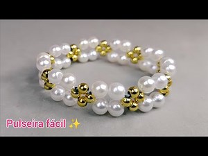 Pearl bracelet step by step 💕 ideal for selling or giving as a gift!