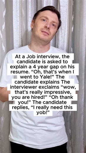 At a Job interview #jokes #laugh