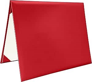 Smooth Diploma Certificate Cover 8 1/2" x 11" Red