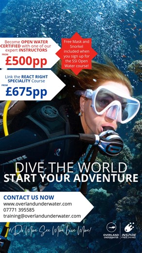 🌊 Learn to Scuba Dive with Our Open Water Course! 🌊 Are you ready to dive into adventure? 🤿 Explore the incredible underwater world and start your journey with our Open Water Diver Course, beginning Wednesday evenings 18:30 - 20:30 at The Mount School, York. Why start Scuba diving? 🐠 Discover Hidden Realms beneath the surface. 🌊 Escape the Ordinary and explore 71% of the planet. 🦑 Join a Thriving Dive Community that shares your sense of adventure. Why choose us? 🌟 Expert Instructors: Prof