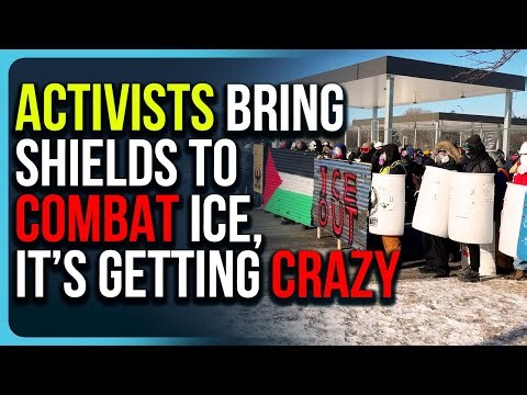 Activists Bring Shields To COMBAT ICE, It’s Getting Crazy