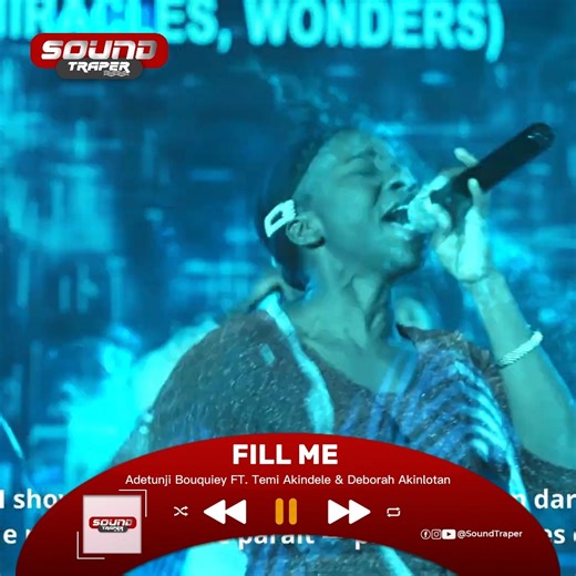 🔥 WHEN I SHOW, YOUR GLORY SHOWS! 🔥🔥 FILL ME (LIVE) by Adetunji Bouquiey ft. Temi Akindele & Deborah Akinlotan is a deep cry for more of God — a sound that awakens the Spirit and fills hearts with His glory and power! 🙌🔥 Now streaming on all platforms — let this worship move you into deeper intimacy with the Holy Spirit. 🎶✨ 🚀 Published by Soundtraper – your trusted platform for: 🎧 Music Promotion | 📀 Distribution | 🎨 Graphic Design | 🎤 Sermon Posting | 📢 Business Adverts 📩 DM @Soundt