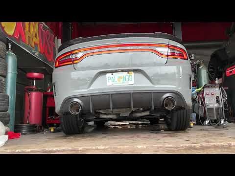 2019 Dodge Charger GT muffler delete 5 inch tips.