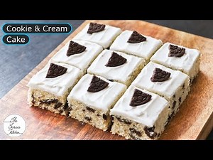 Cookie & Cream Cake | No Oven Chocolate Vanilla Cookie & Cream Cake Recipe ~ The Terrace Kitchen