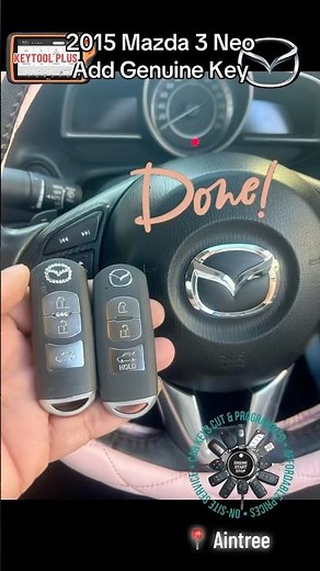 Programming a new smart key to a Mazda 3 in Aintree, Victoria by Extra Car Keys. #locksmith