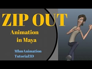 Zip out Animation Tutorial In maya