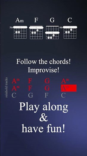 Rock Basics, backing track, A minor, 90bpm #short AppleYT