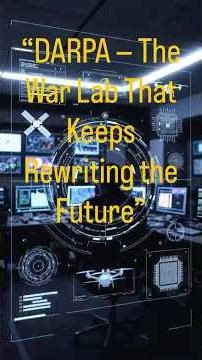 “DARPA 🇺🇸— 🚀The War Lab That Keeps Rewriting the Future” #TechHistory #Science #Engineering