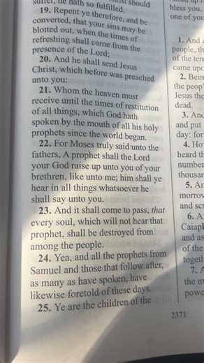 Acts 3:22–25 — The Prophet Moses Promised Has Come: Are You Listening?