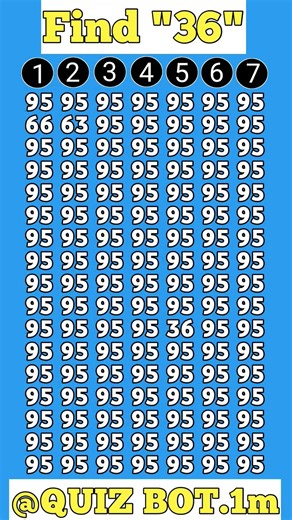 Can You Find The Different Number With This Fast Number Game #shorts