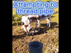 How to thread 1-1/4" galvanized well pipe part 1