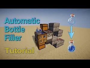 Minecraft Automatic Water Bottle Filler [Easy Tutorial]