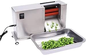 Electric Pea Sheller 20W Semi-automatic Bean Pea Sheller Peeling Machine 22 lbs/h Output Commercial Bean Pea Peeler Stripper Sheller 50 RPM Electric Stripping Bean Machine