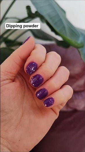 💜✨ Sparkle Purple Dipping Powder – Stunning Result!