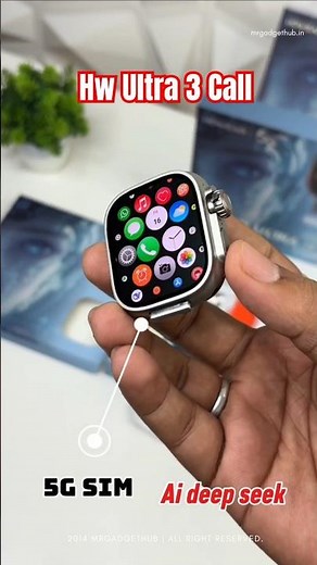 HW Ultra 3 Call Android Smartatch | 16MP HD Camera 📷 #androidwatch #Hwultra3call