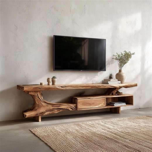Rustic Tv Stand Media Console Tv Cabinet Wood Furniture Living Room Decor - Etsy