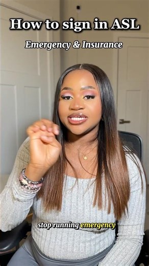 How to sign Emergency & Insurance in ASL. #asl