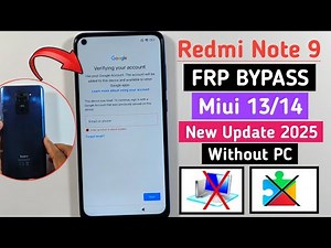 Redmi Note 9 Frp Bypass MIUI 13 - New Method 2025 | Google Account Lock Unlock - Without Pc