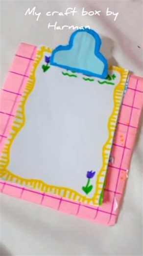 diy mini Notepad with cardboard ❣️🦅 #art #claybracelet #ceramicart #diy #creativeclayideas #clayart