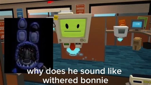 R.J on Instagram: "Why does bro sound like withered bonnie #fnaf #memes #fnafmemes #shitposter this is also the job sim trailer i made the edit"
