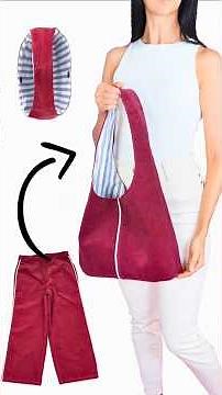 DIY Hobo Bag from old Jeans easily Miarti 🪡 ✂️ 👜✌️