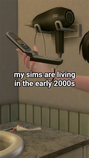 POV: Your game is set in the 2000s 📺 #Sims4 #shorts