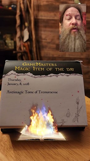 January 8th, 2026 D&D Magic Item of the Day Antimagic Tome of Tremorsense!