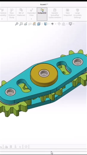 SPUR GEAR LINK ASSEMBLY DESIGN FULL TUTORIAL IN SOLIDWORKS | PART ASSEMBLY IN SOLIDWORKS SPUR GEAR