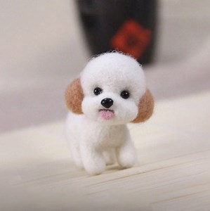 Needle Felting Kit: Bichon Frise Puppy, Beginner DIY Craft - Etsy