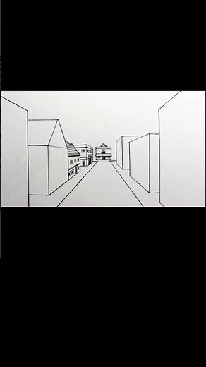 Draw a Street using One-Point Perspective