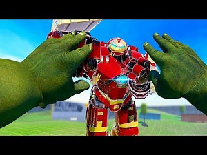HULKBUSTER vs Hulk in Virtual Reality - Bonelab Mods Multiplayer