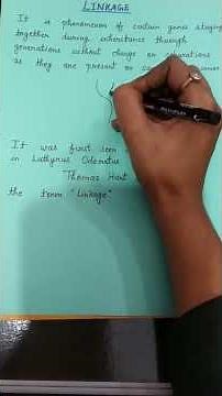 Linkage | Gene Linkage | Genetic Linkage | Biology |NCERT #biologyclass11th #ncertbiology #biology