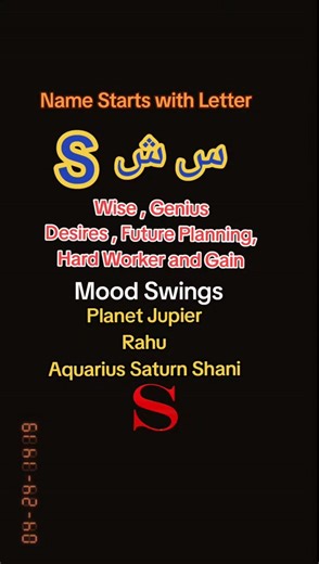 Name Starting with Letter S: Meanings, Future, and More