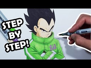 How To Draw VEGETA - Step By Step Tutorial! |New Outfit|