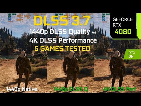 1440p DLSS 3.7 Quality vs 4K DLSS 3.7 Performance - Which is Better? | Test in 5 Games | RTX 4080