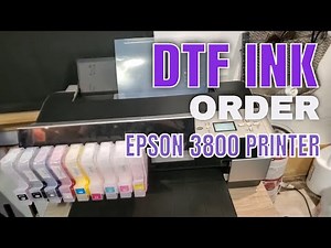 EPSON 3800 DTF Printer Conversion | Ink Order | Nozzle Check in Cadlink