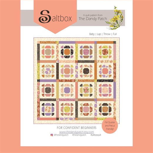 Saltbox Quilt Pattern - PDF Download - Etsy
