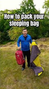 How to pack your sleeping bag in to your back pack