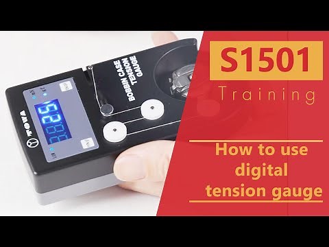 Smartstitch Embroidery Machine S1501 How to Use Digital Tension Gauge