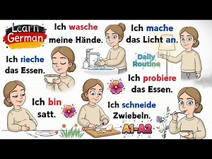 Learn German for Beginners 🇩🇪 | 60 Important Kitchen Sentences (A1) 🍳✨