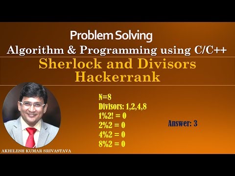 Sherlock and Divisors | Hackerrank | Problem and Solution in C/C++